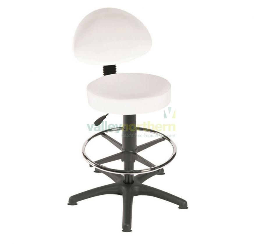 White Gas Lift Stool | VN
